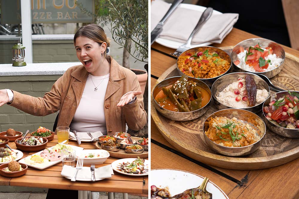 Israelische Köstlichkeiten teilen in der Mirou Mezze Bar | Mit ...